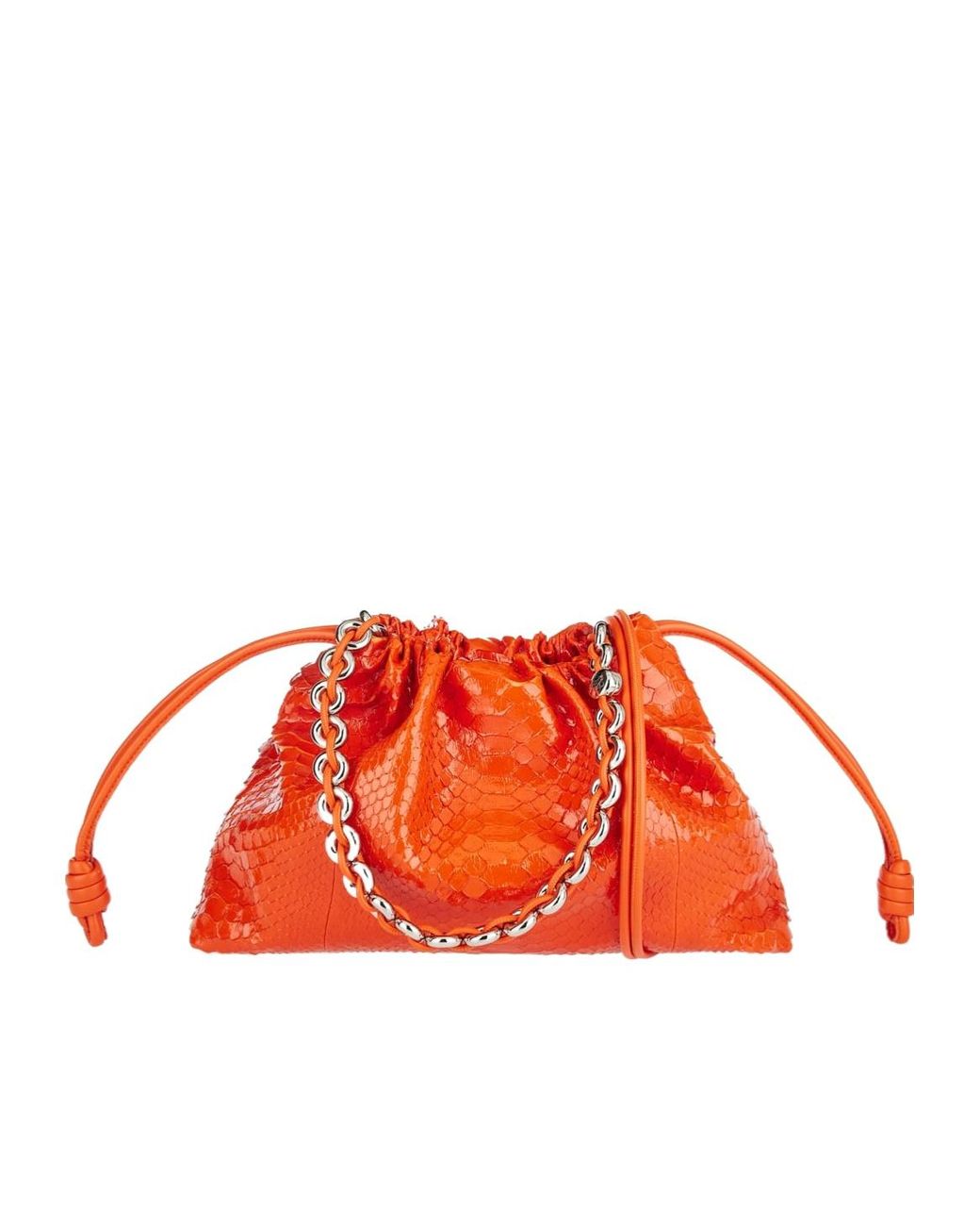 Loewe Chain Clutch in Orange | Lyst