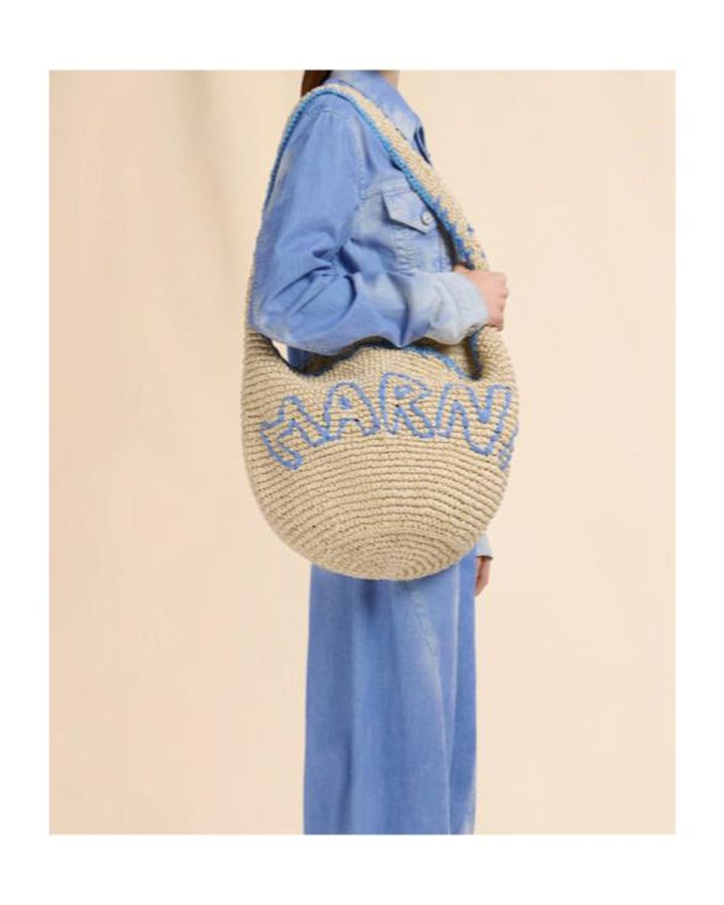Marni Logo Detailed Small Hobo Bag in White | Lyst