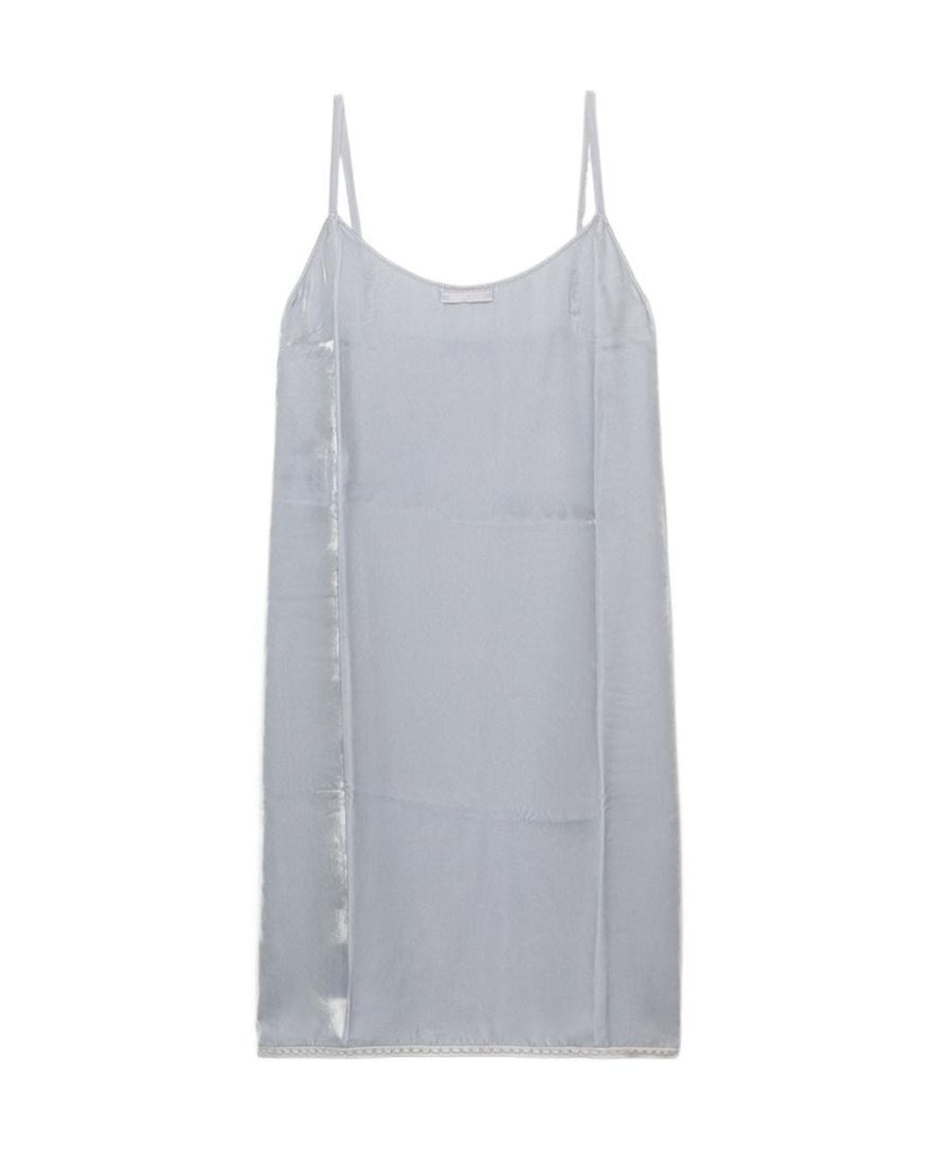 Prada Velvet Slip Dress in Gray | Lyst