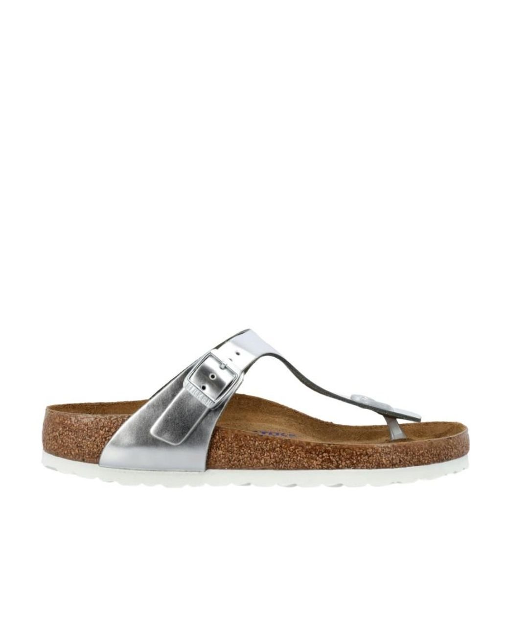 Birkenstock Gizeh Soft Footbed Sandals in White | Lyst