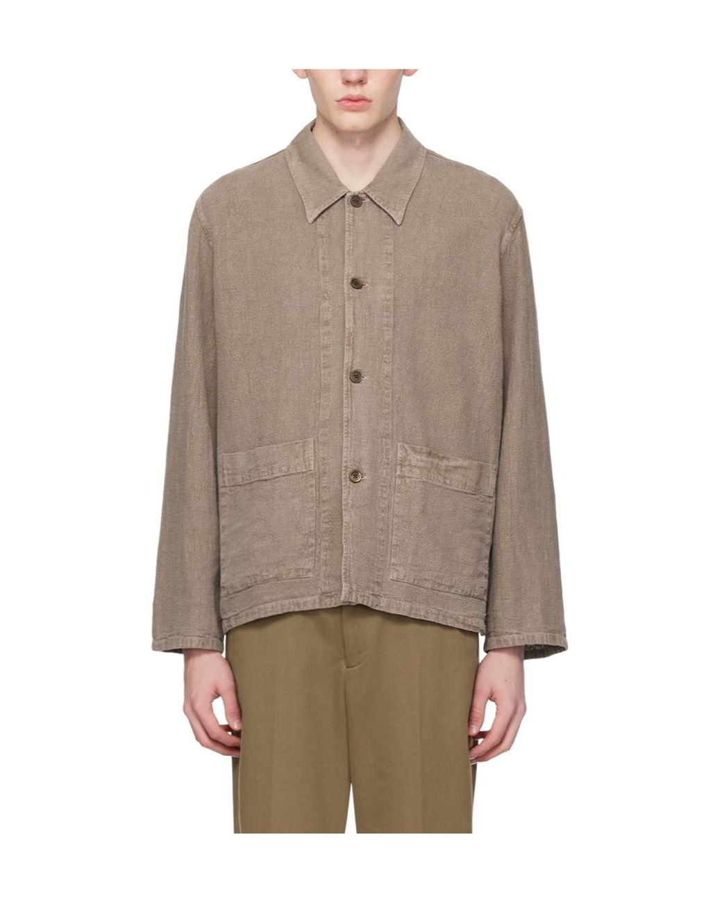 Our Legacy Haven Lapel Jacket in Brown for Men | Lyst