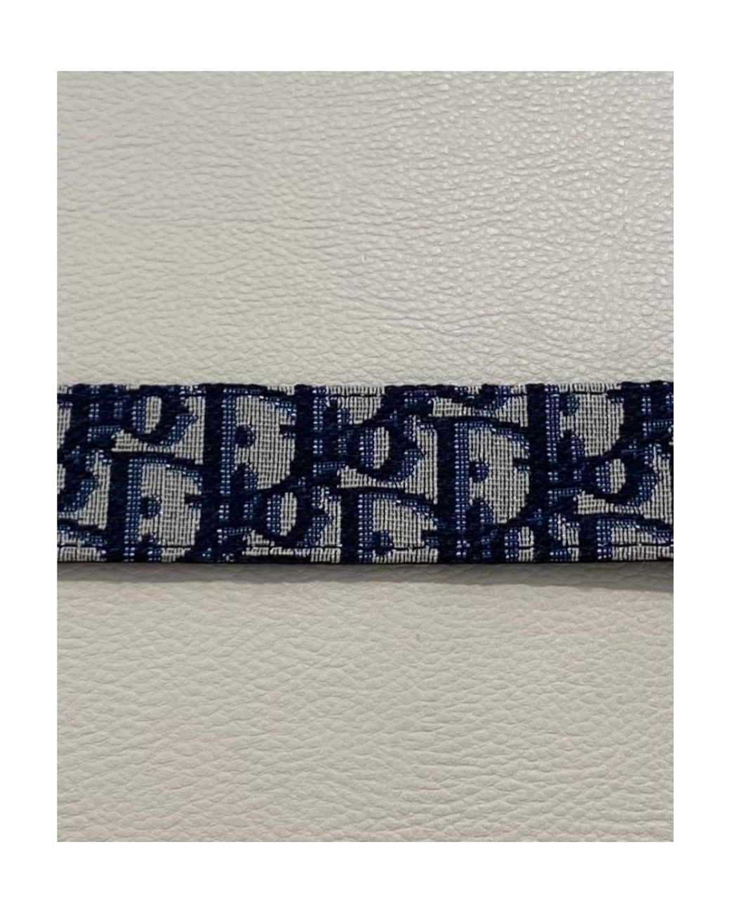 Dior Logo Belt in White for Men | Lyst