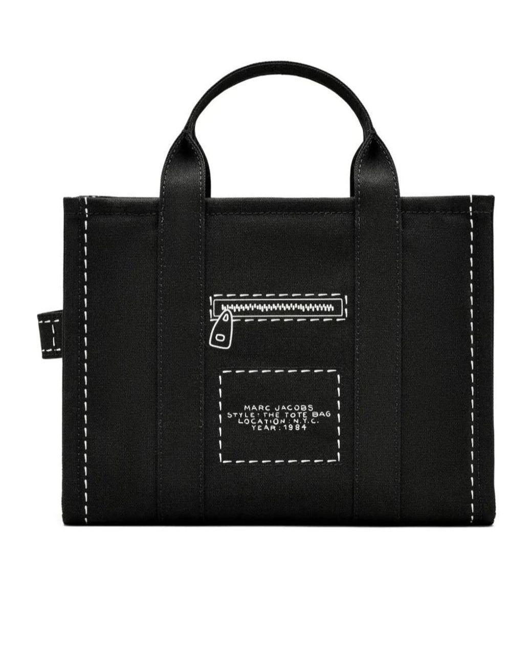 Marc Jacobs The Trompe L'Oeil Medium Tote Bag in Black | Lyst