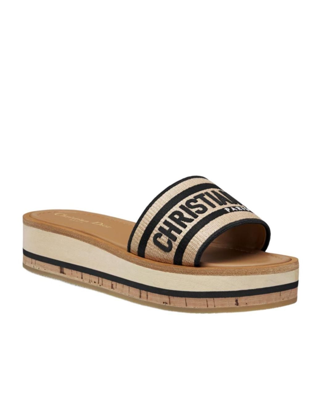 Dior Dway Platform Slide in Brown | Lyst