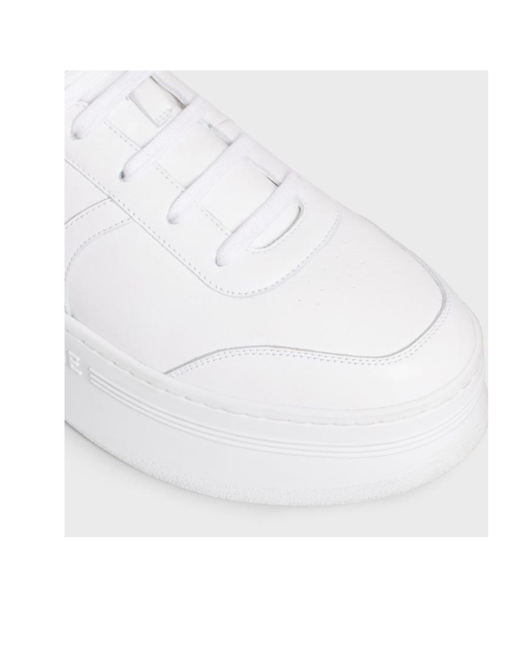 Celine Mid Block Sneakers With Velcro And Wedge in White | Lyst