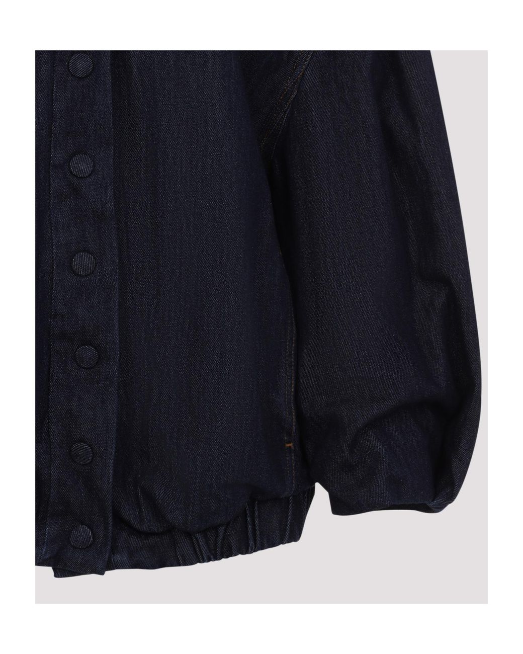 Dries Van Noten Voles High Neck Denim Jacket in Blue | Lyst UK