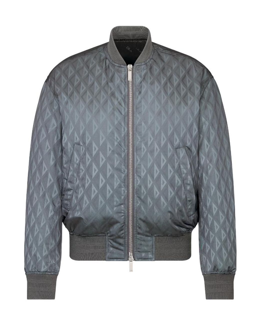 Dior Homme Cd Zip-Up Bomber Jacket in Gray for Men | Lyst