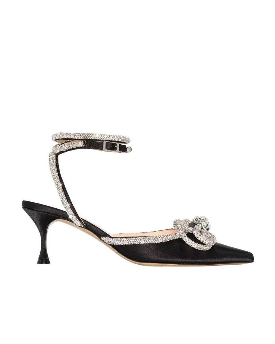 Mach & Mach Crystal Decorated High Heels in White | Lyst