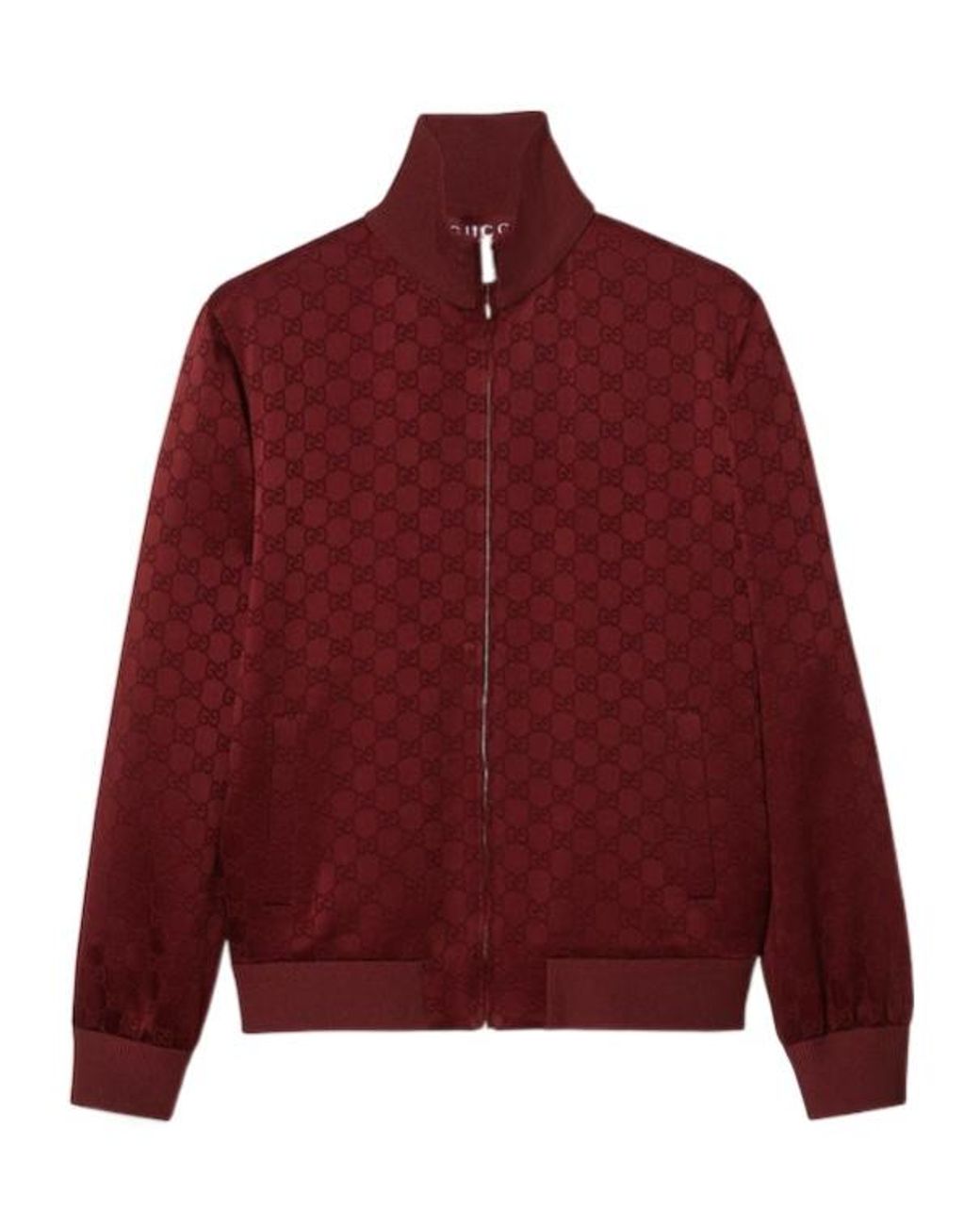 Gucci Gg Jacquard Jacket in Red | Lyst