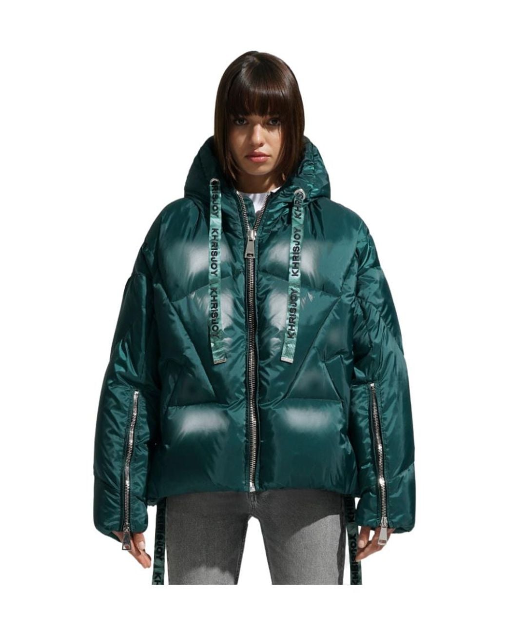 Khrisjoy Kris Iconic Puffer Jacket in Green | Lyst