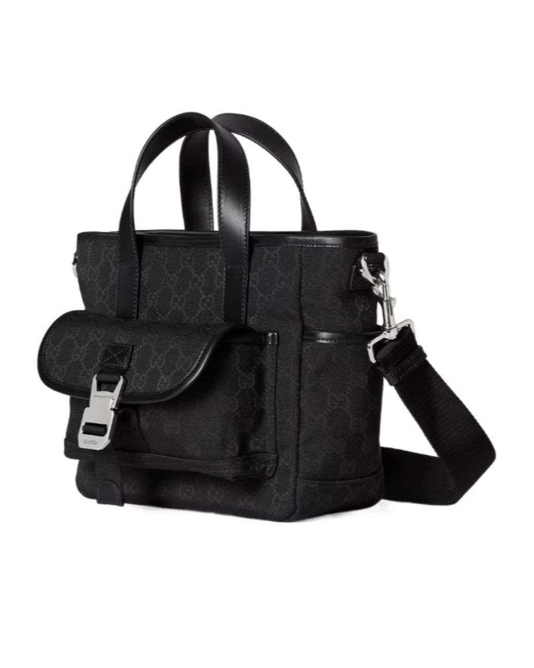 Gucci Gg Canvas Small Tote Bag in Black for Men | Lyst