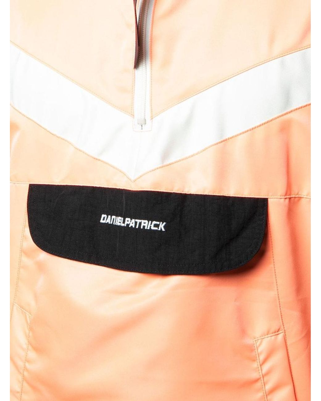 Daniel Patrick Logo Spliced Casual Jacket in Orange for Men | Lyst