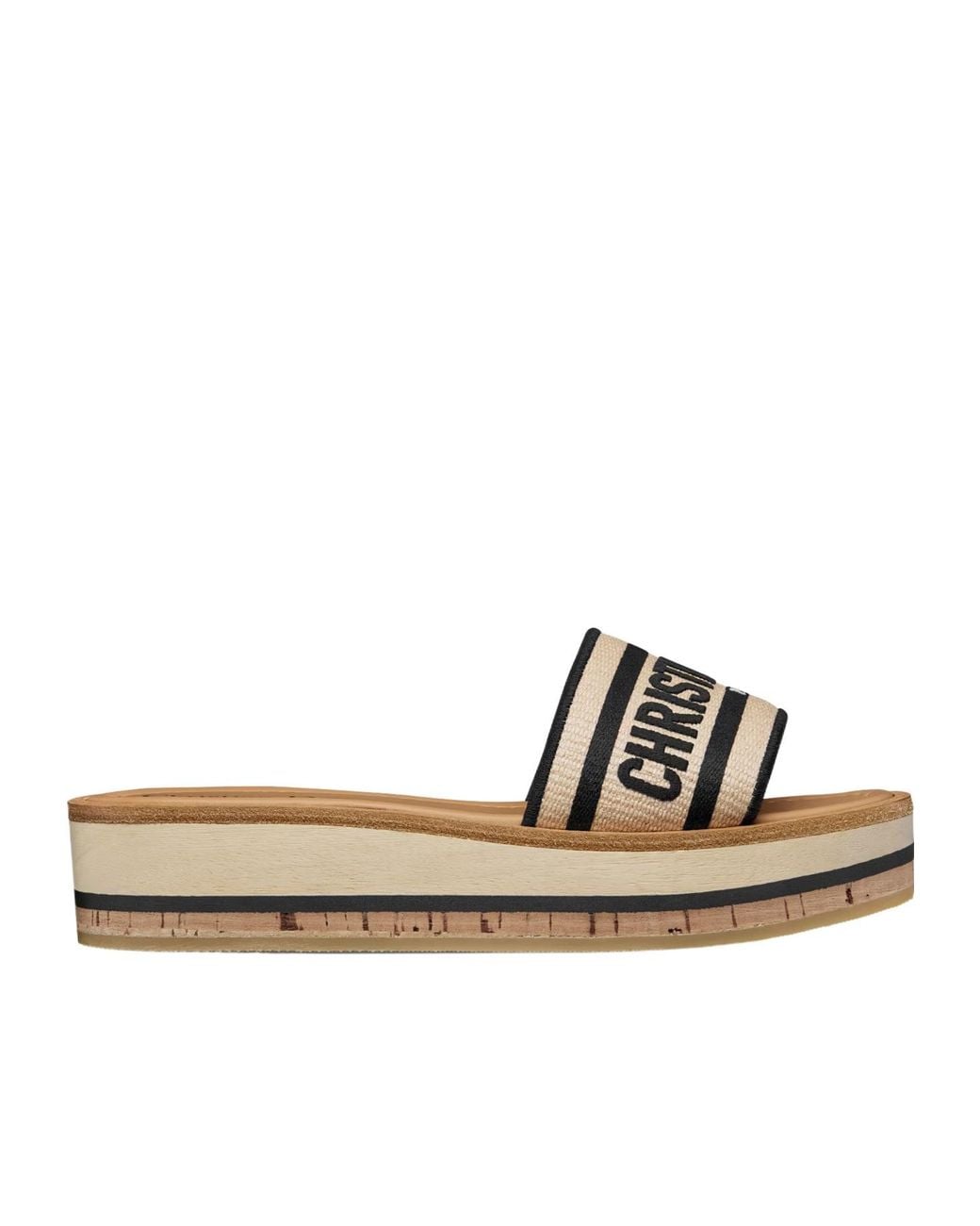 Dior Dway Platform Slide in Brown | Lyst