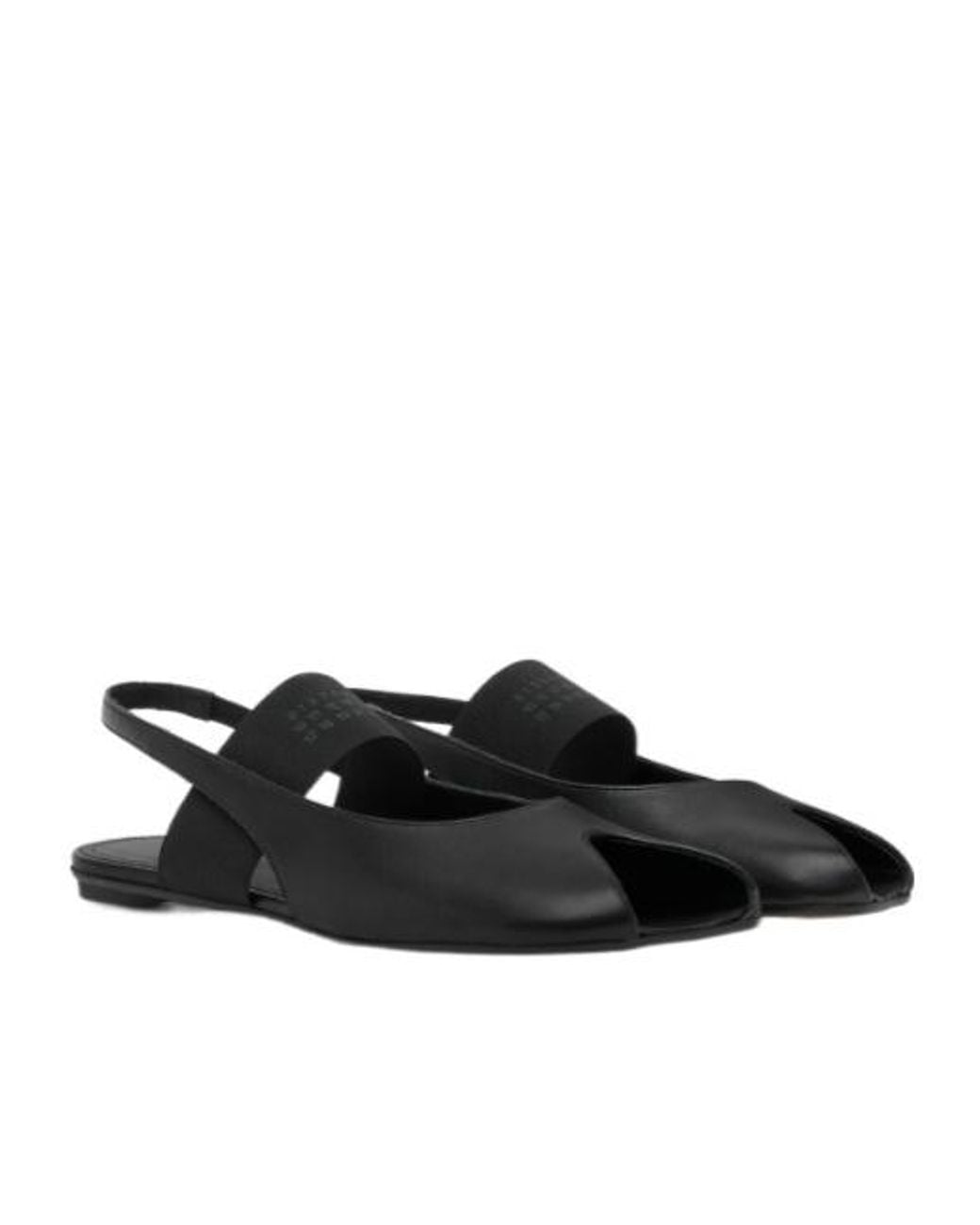 MM6 by Maison Margiela Anatomic Numeric Slingback Sandals in Black | Lyst