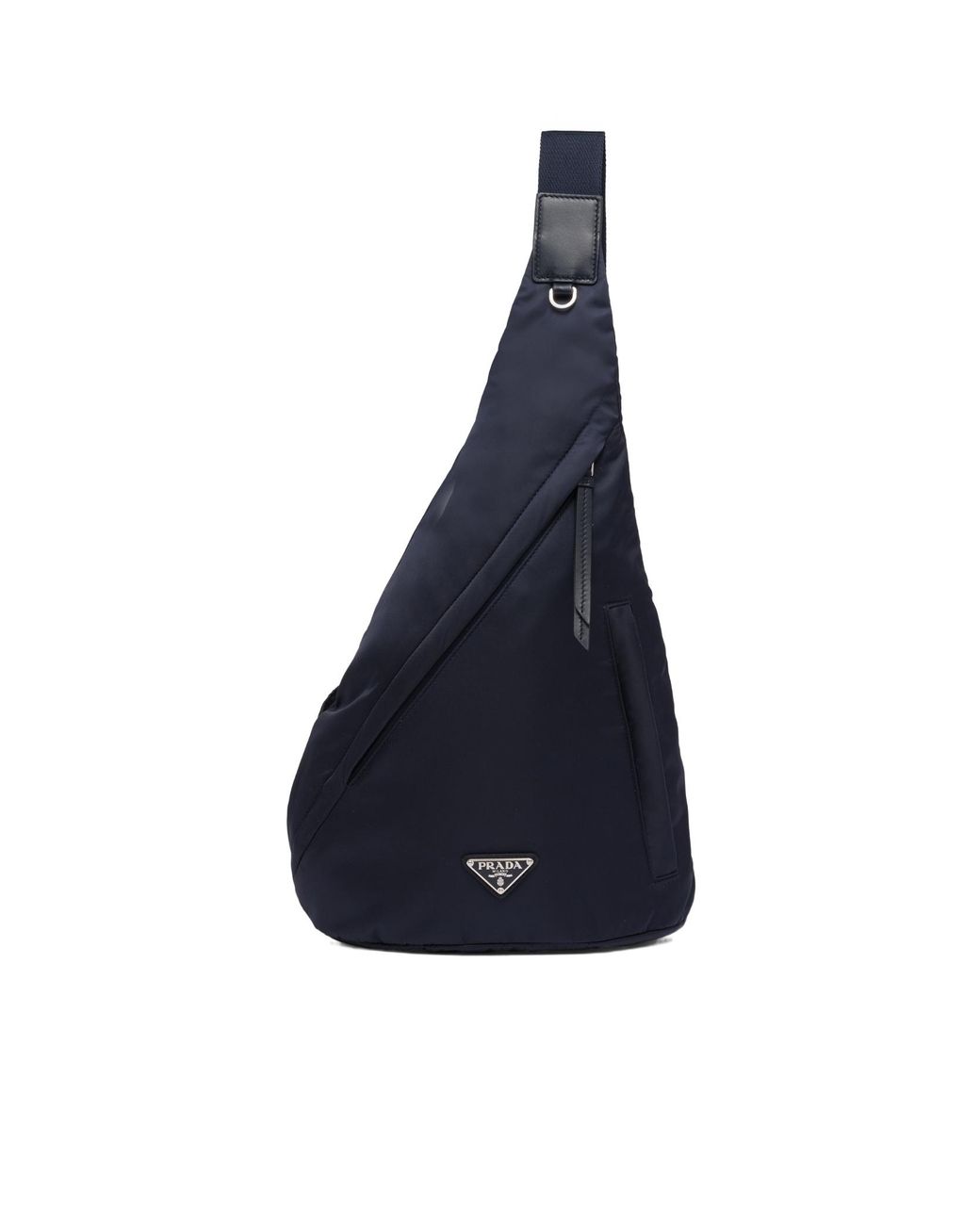 Prada Re-Nylon And Leather Backpack in Blue for Men | Lyst