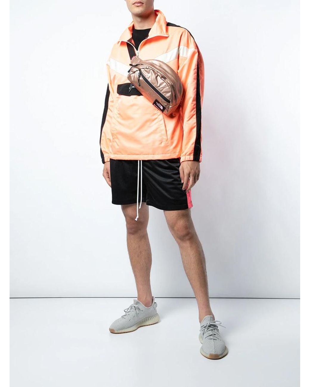 Daniel Patrick Logo Spliced Casual Jacket in Orange for Men | Lyst
