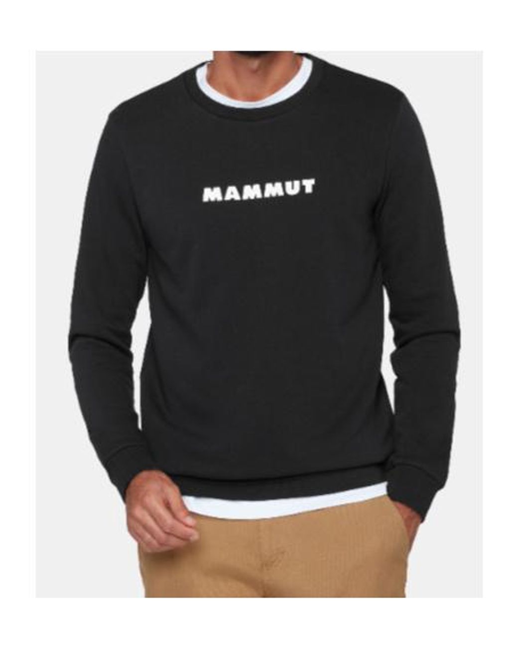Mammut Core Ml Crew Neck Logo in Black for Men | Lyst