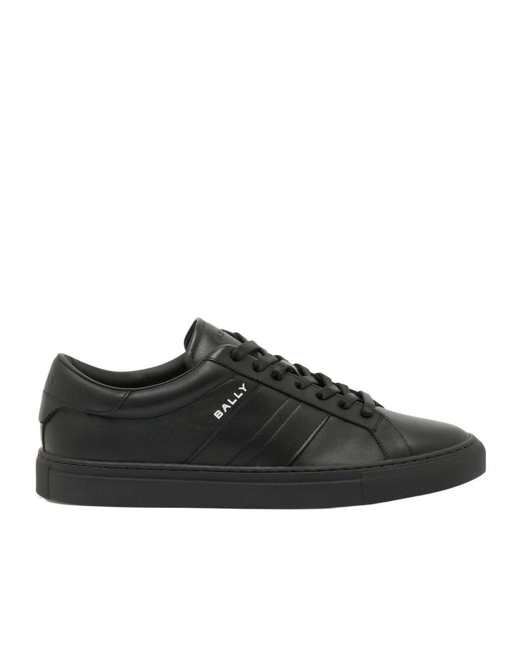 Bally Hedon Leather Sneakers in Black for Men | Lyst