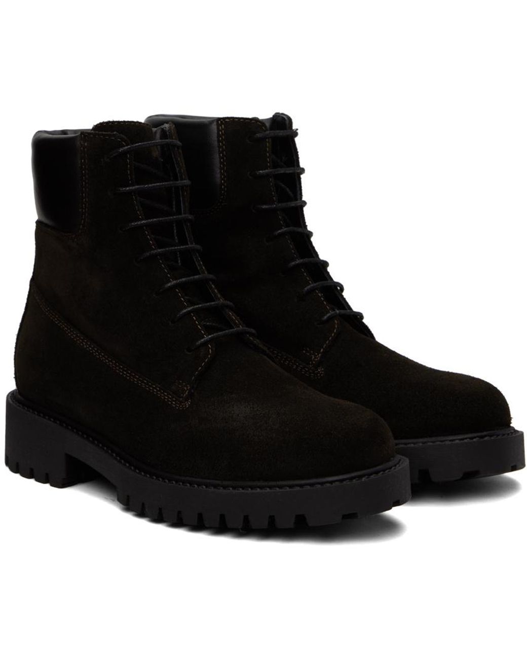 TOTEME Round-Head Short Boots in Brown | Lyst