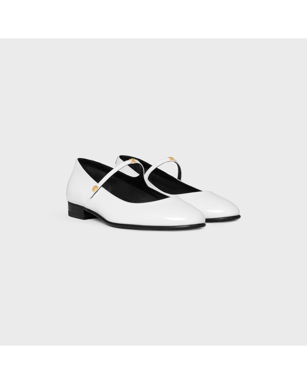 Celine City Ballerina in White | Lyst UK