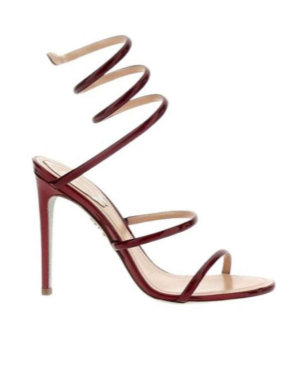 Rene Caovilla René Caovilla Cleo Spiral Strap Sandals in Pink | Lyst UK