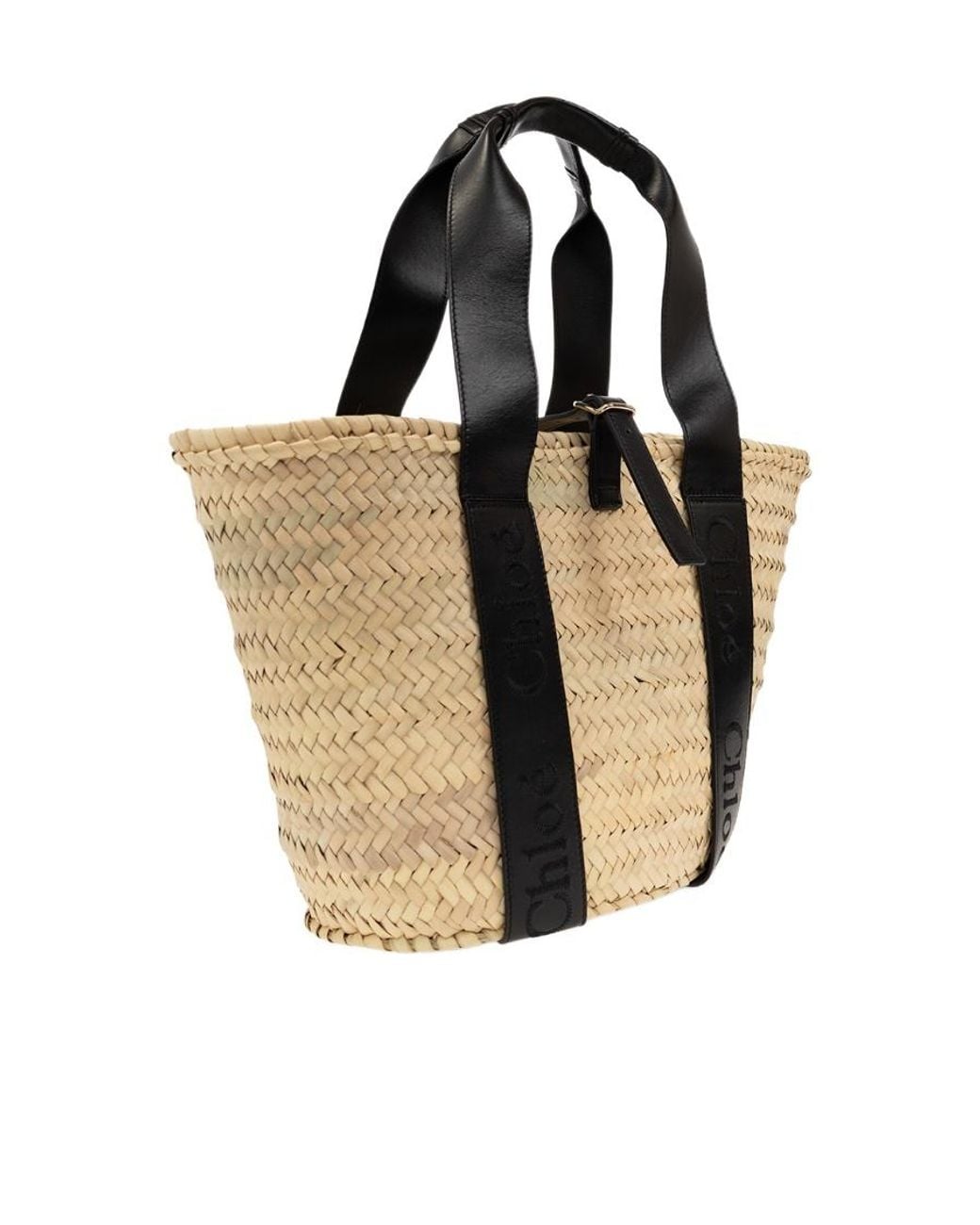Chloé Chloé Sense Medium Basket Bag in Black | Lyst