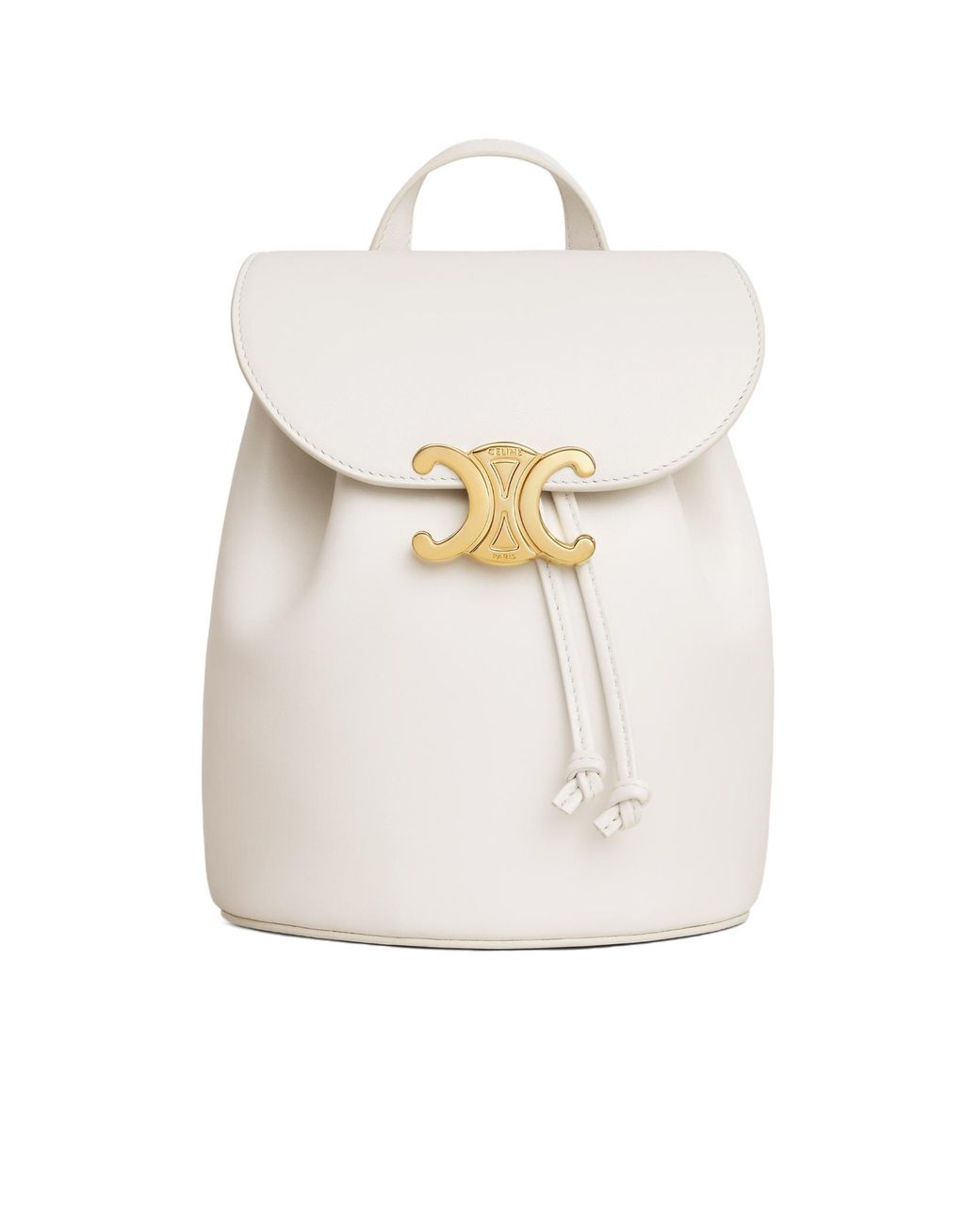 Celine Flip Backpack in White | Lyst