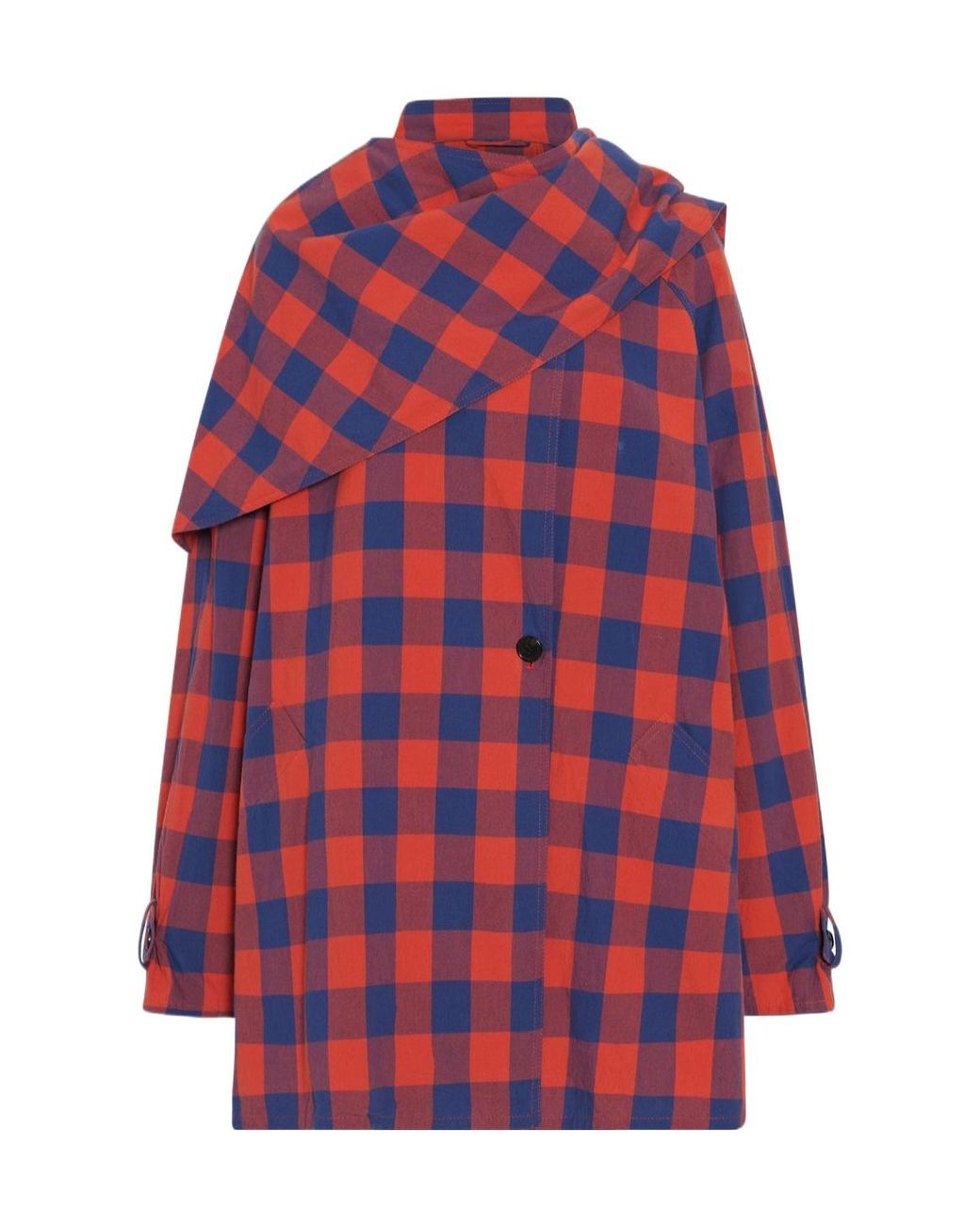 The Row Tina Cotton Jacket in Red | Lyst