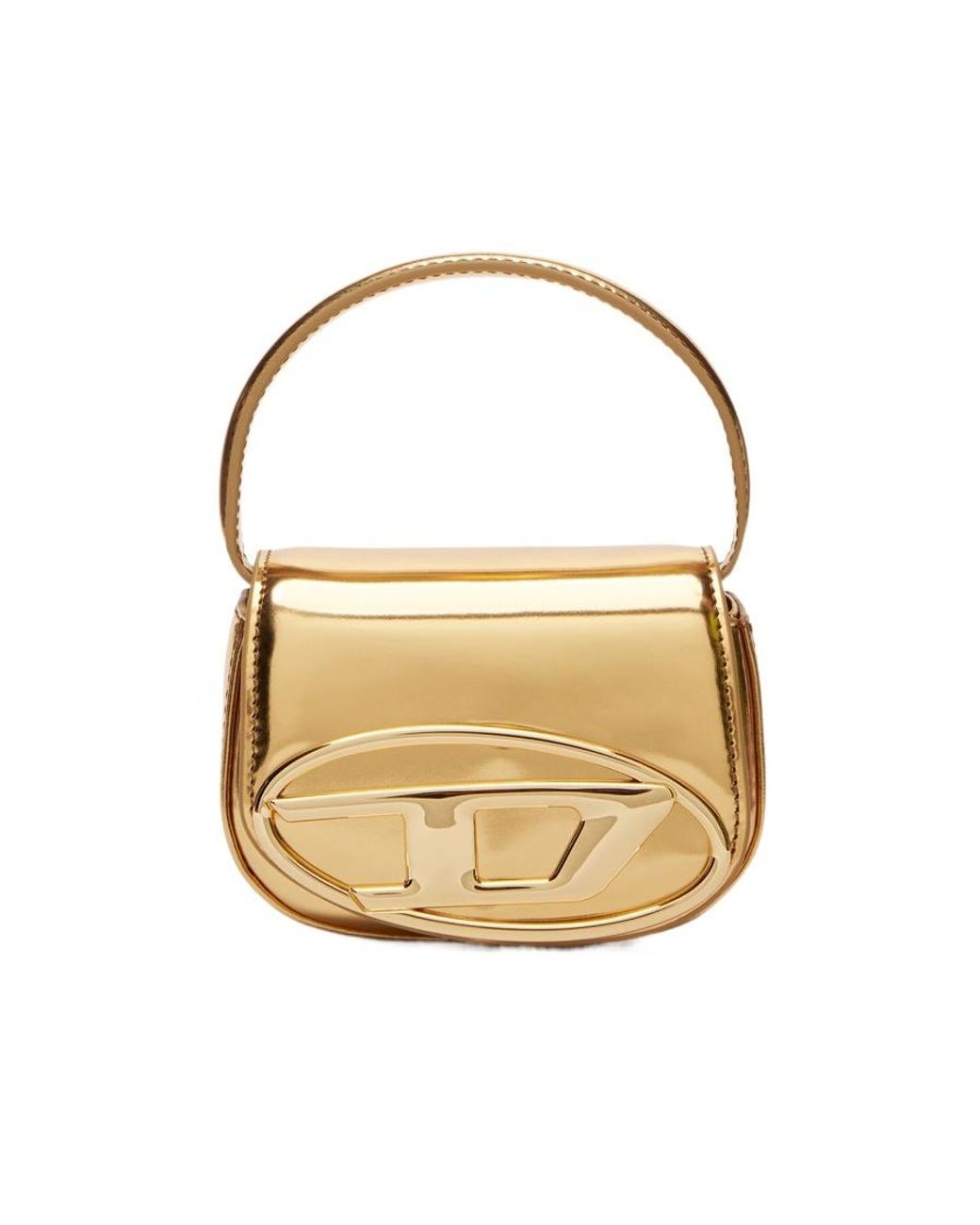 DIESEL 1Dr-Xs-S Logo Plaque Metallic Mini Bag | Lyst