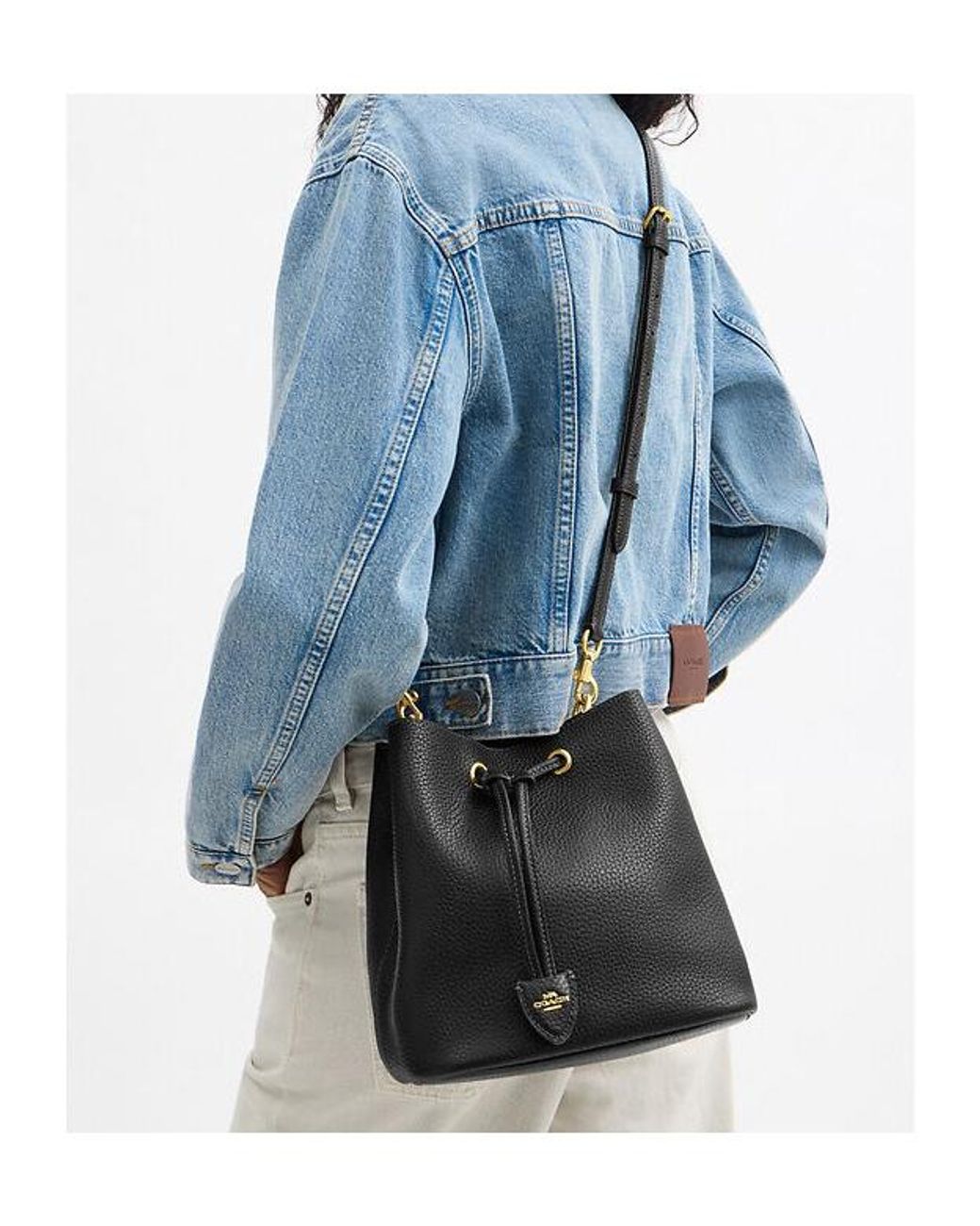 COACH Rowan Bucket Bag in Black | Lyst