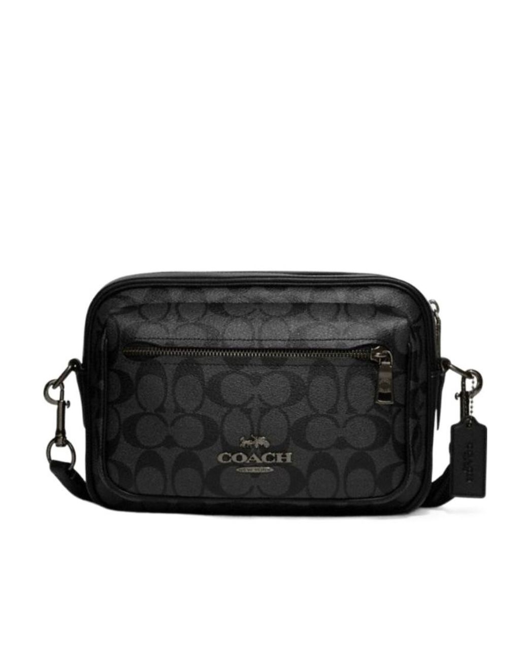 COACH Full Body Logo Shoulder Bag in Black for Men | Lyst