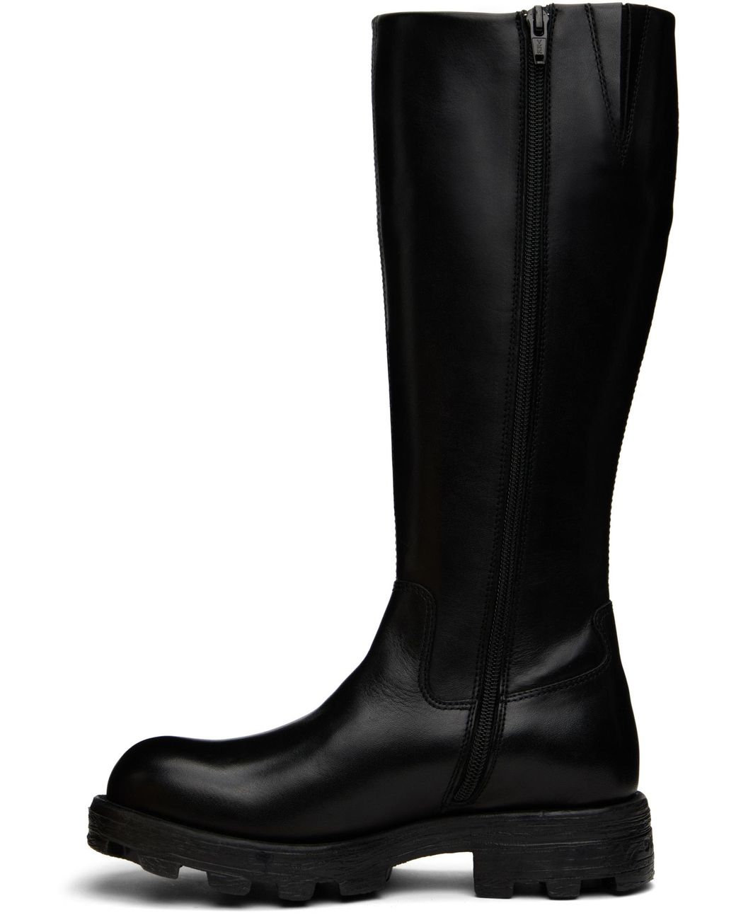 DIESEL Oval D-Logo Boots in Black | Lyst
