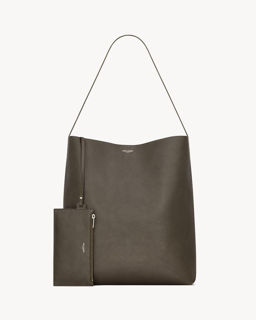 Saint Laurent Bold Hobo Bag in Natural for Men | Lyst