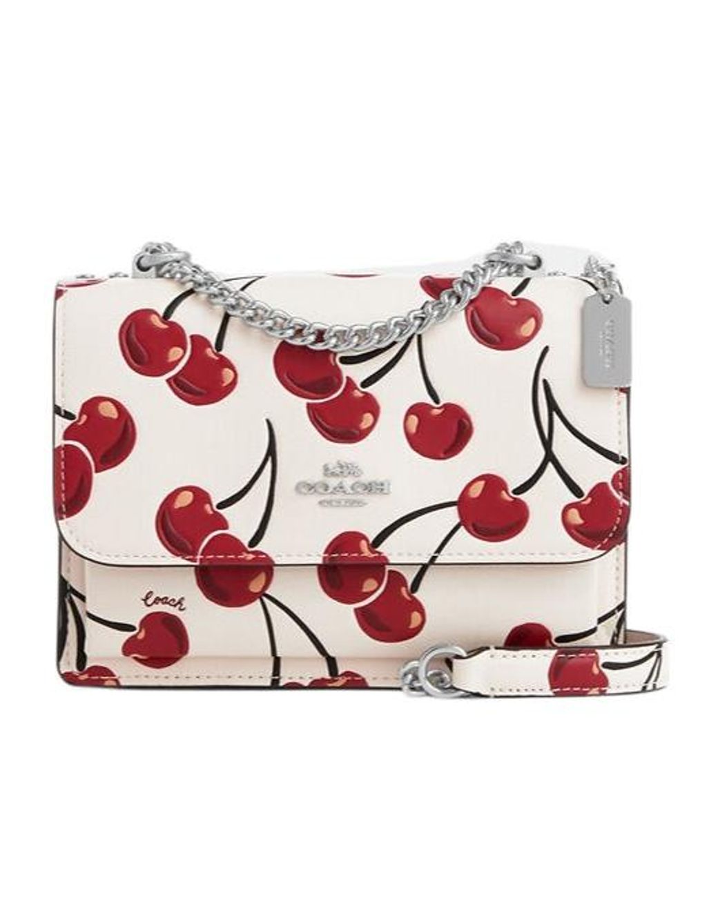 COACH Mini Klare Crossbody Bag With Cherry Print in Pink | Lyst