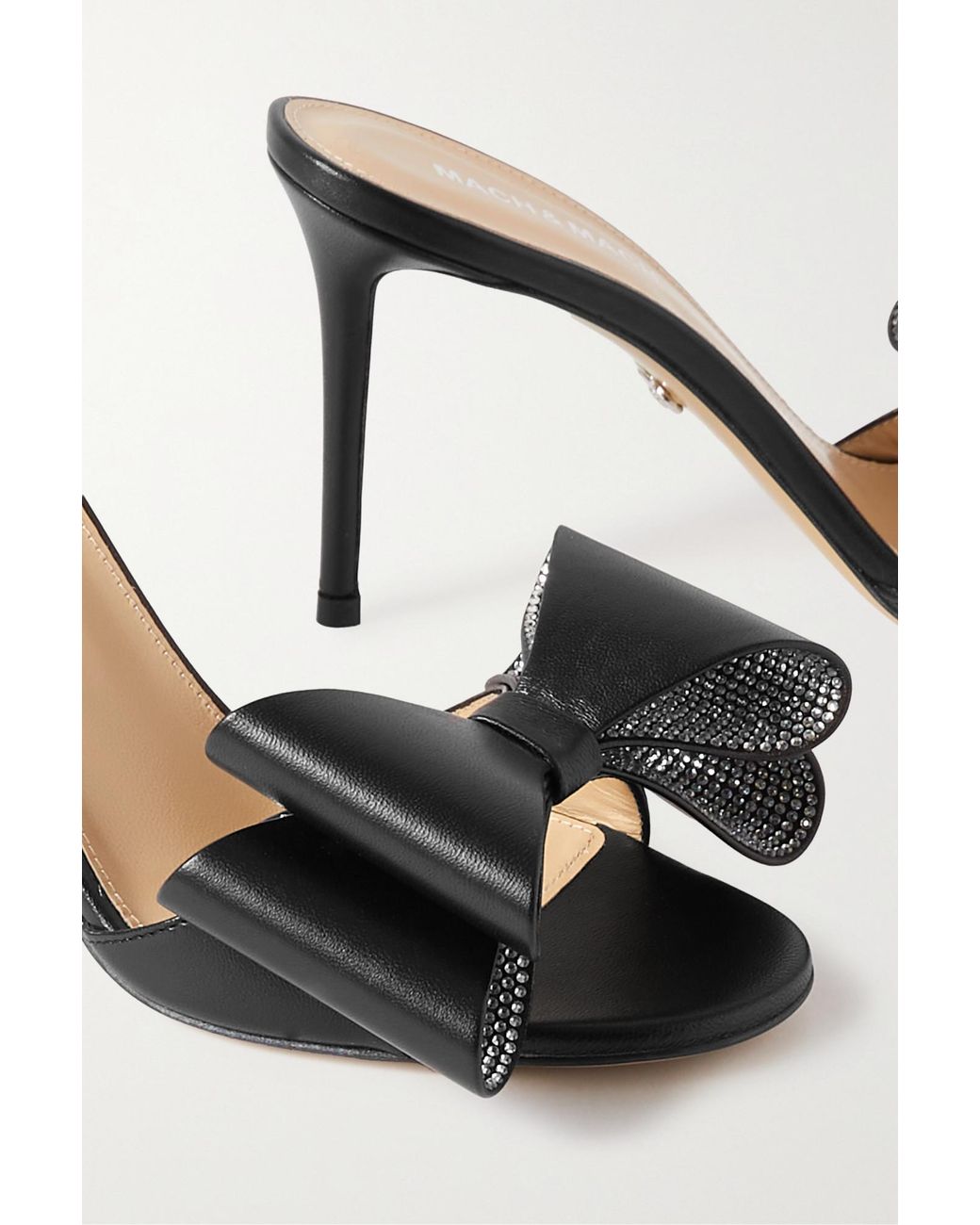 Mach & Mach Round-Headed High-Heeled Sandals in Black | Lyst