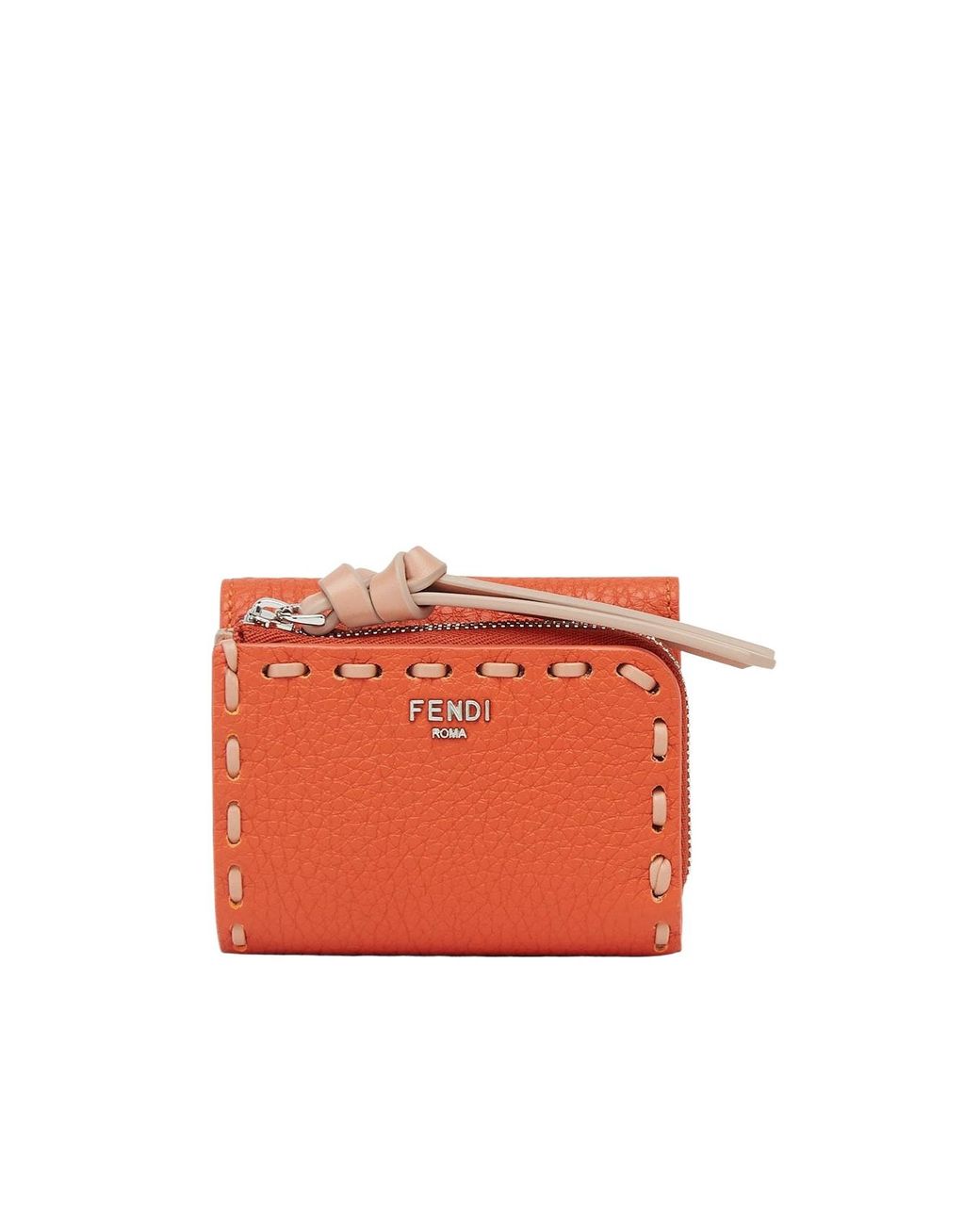Fendi Selleria Wallet in Orange | Lyst