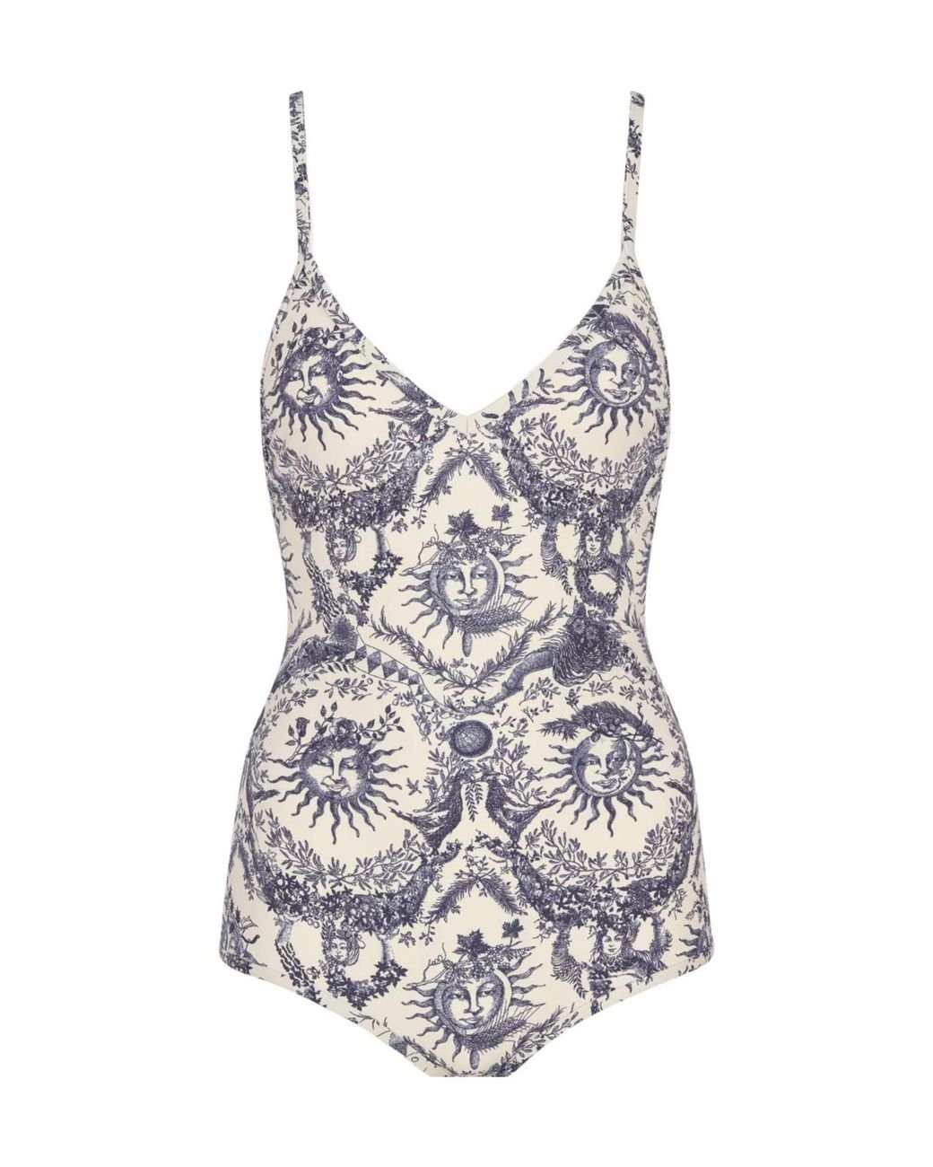 Dior Toile De Jouy Soleil Pattern One-Piece Swimsuit | Lyst