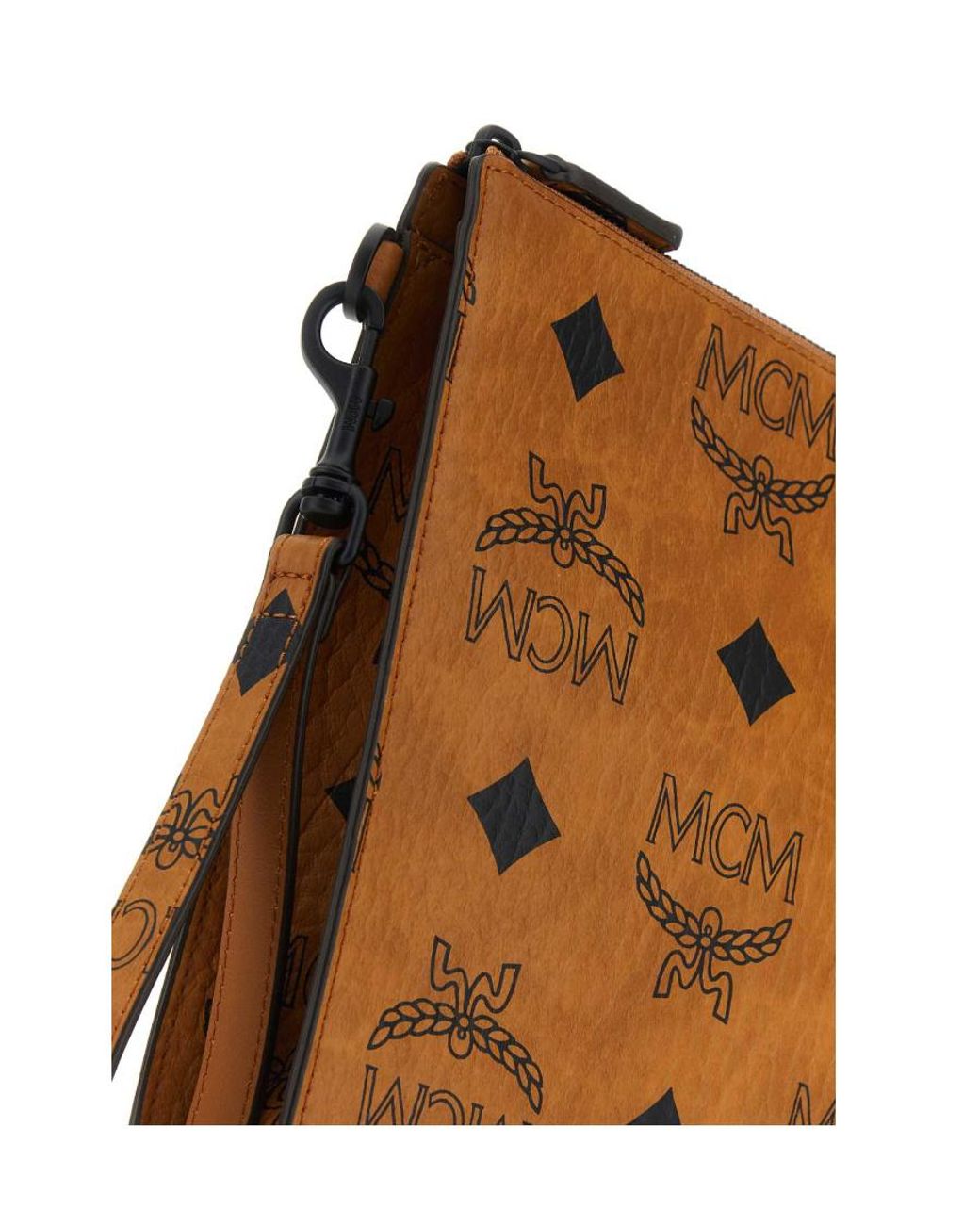MCM Logo Pattern Clutch in Brown for Men | Lyst