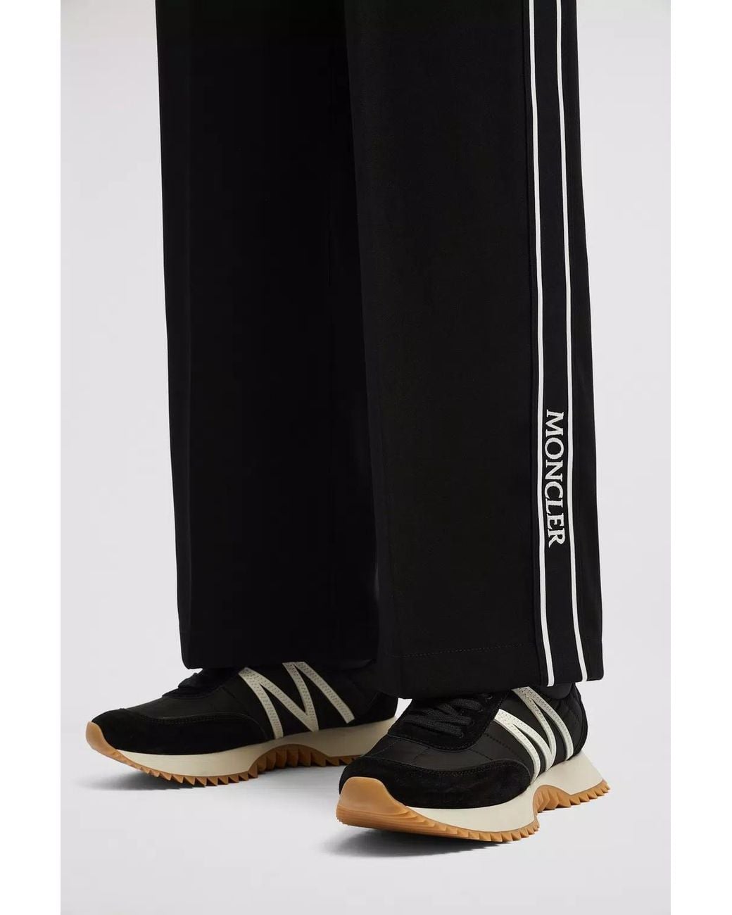 Moncler Logo Detailed Track Pants in Black | Lyst