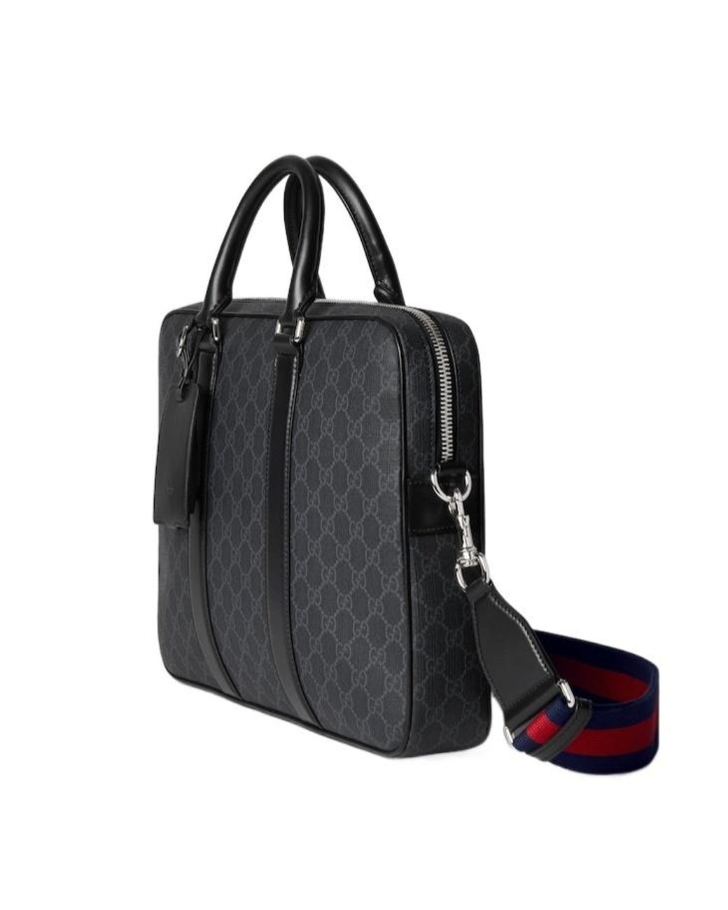 Gucci Gg Shoulder Strapped Briefcase in Black for Men | Lyst