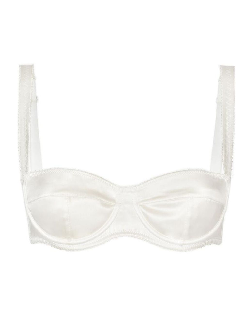 Dolce & Gabbana Balconette Bra in White | Lyst