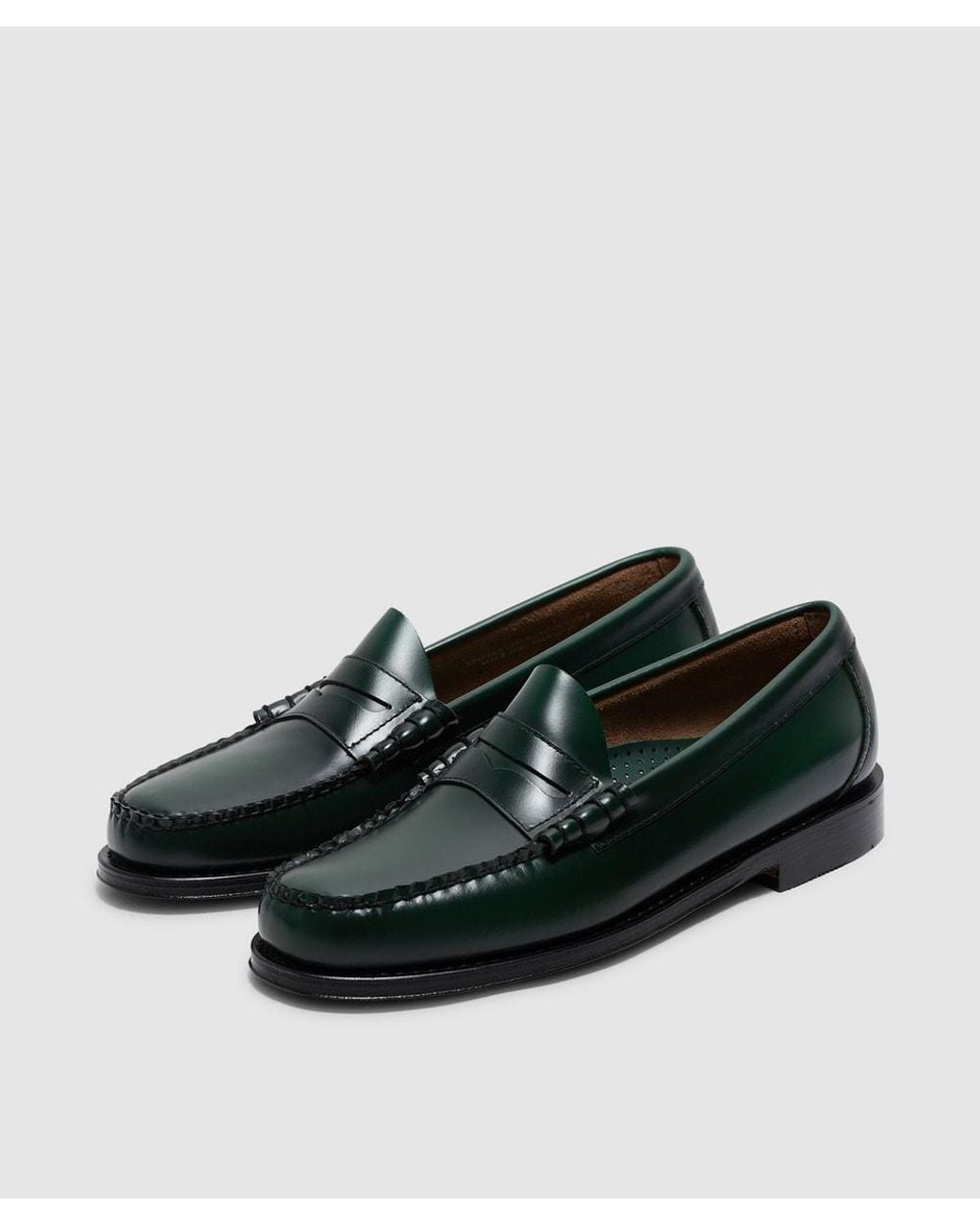 G.H. Bass & Co. Weejun Heritage Larson Moc Penny Loafer in Black for ...