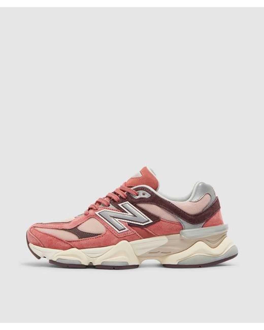 New Balance 9060 "mineral Red/truffle" Sneakers in Pink | Lyst