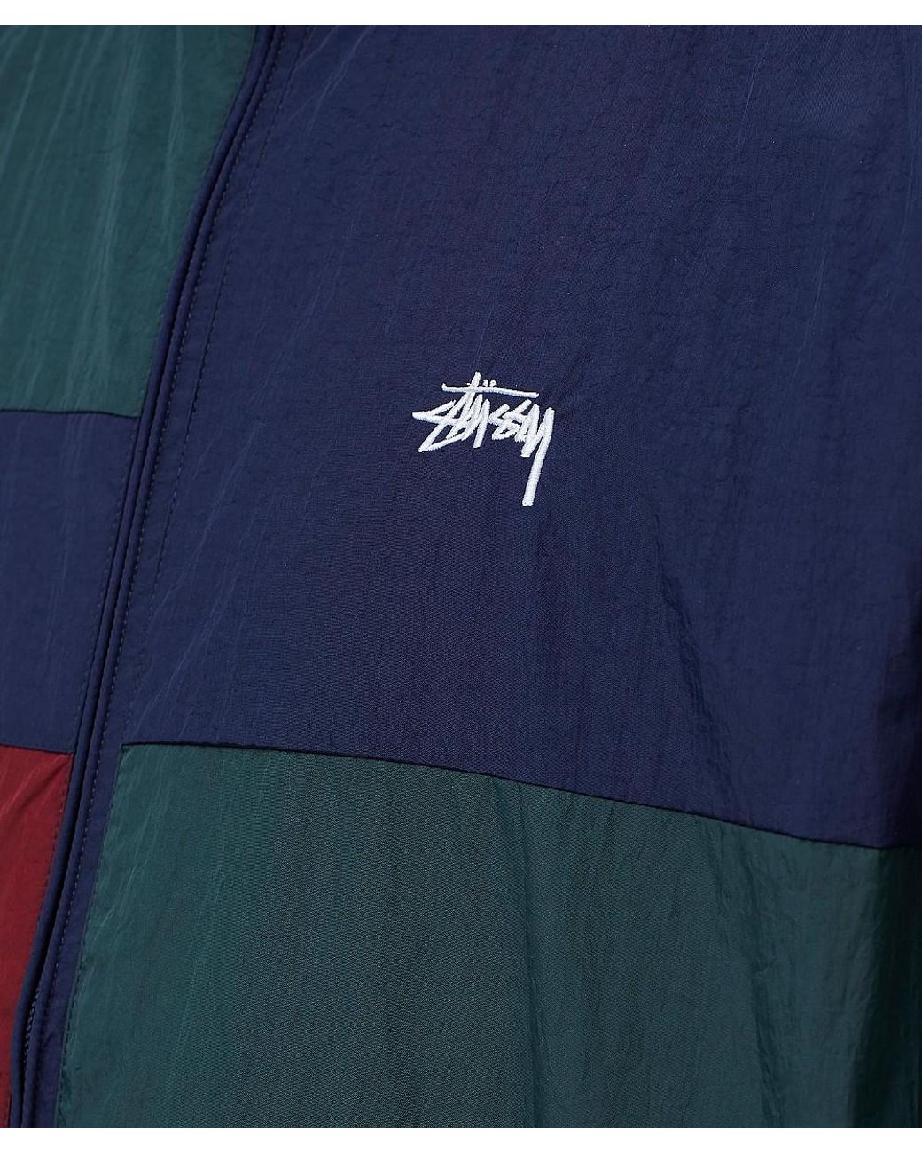 Stussy Panel Track Jacket in Blue for Men | Lyst Stussy Panel Track Jacket in Blue for Men | Lyst