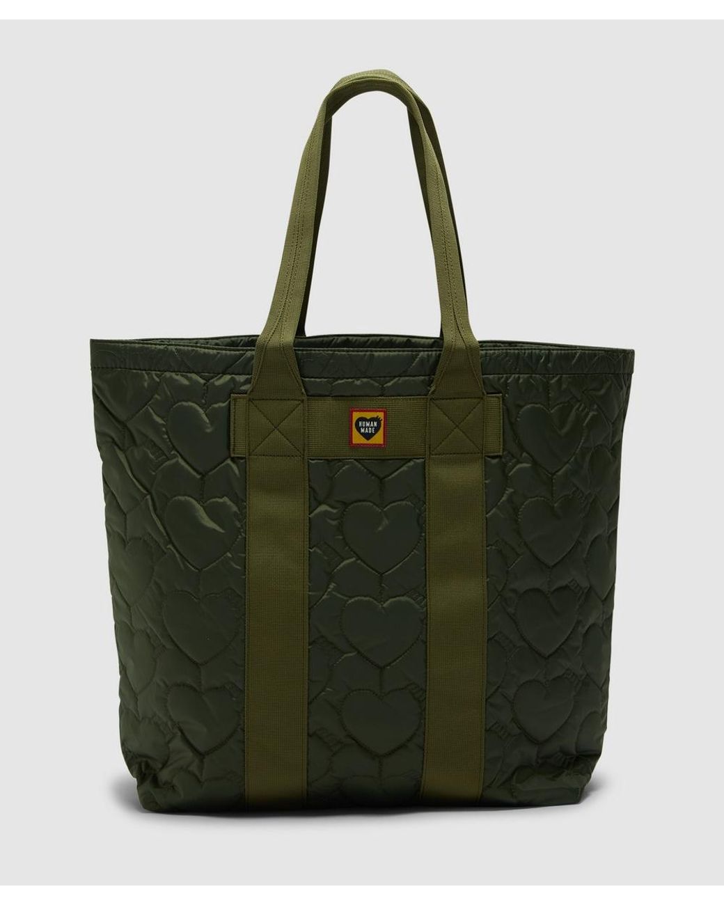 Human Made Heart Quilted Tote Bag ( Drab in Green | Lyst