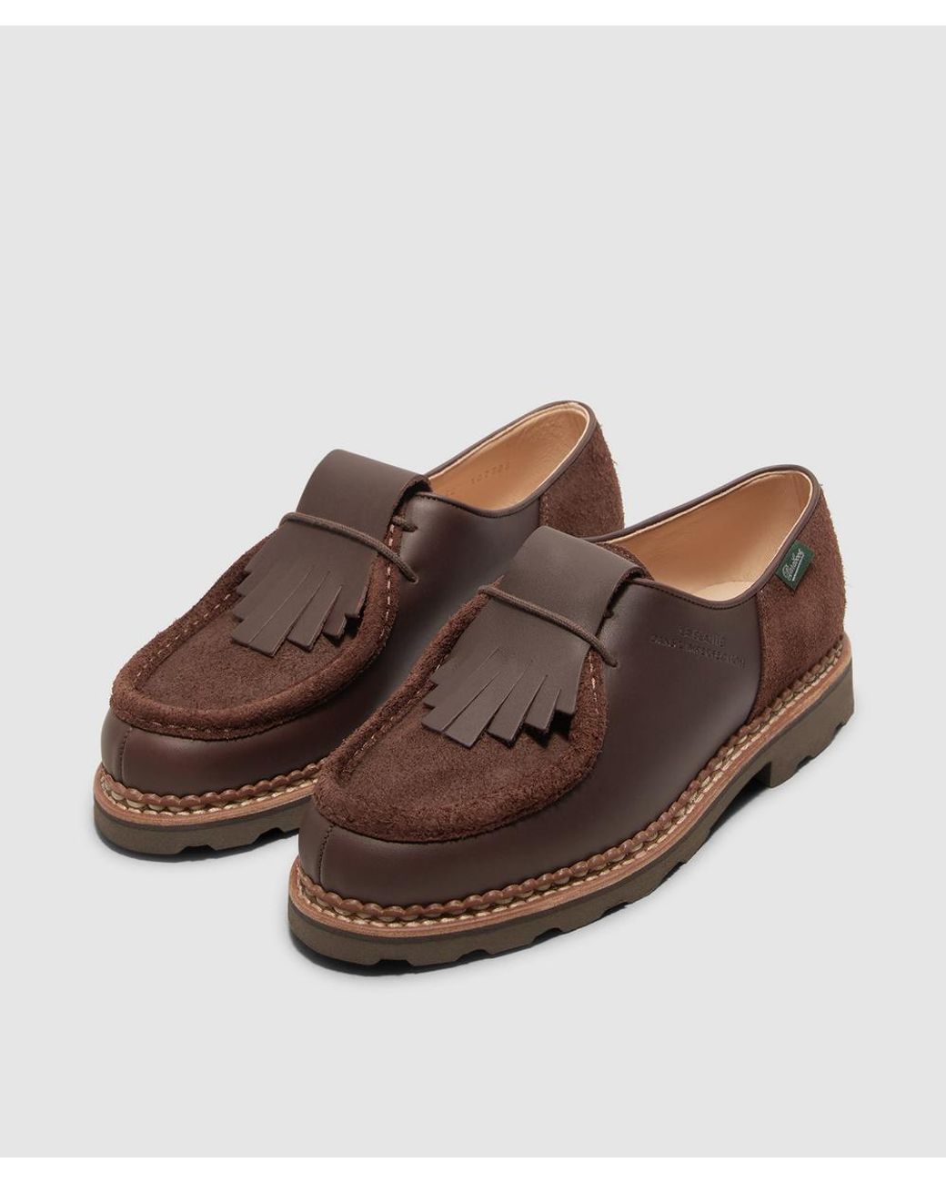 Paraboot X Universal Works Michael Shoe (Leather Ebony in Brown | Lyst
