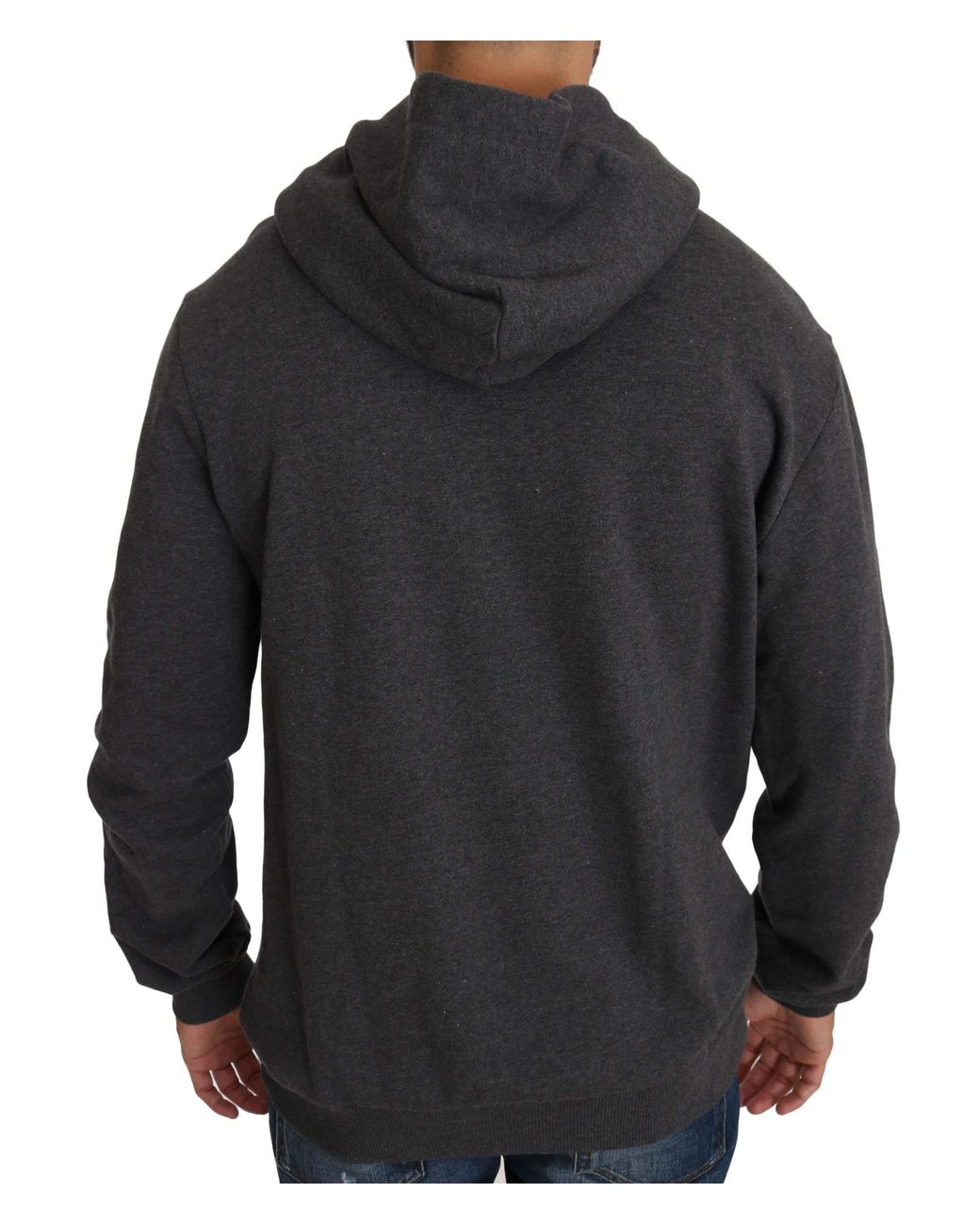 Dolce & Gabbana Hooded Crystal Heart Gun Sweater in Black for Men | Lyst