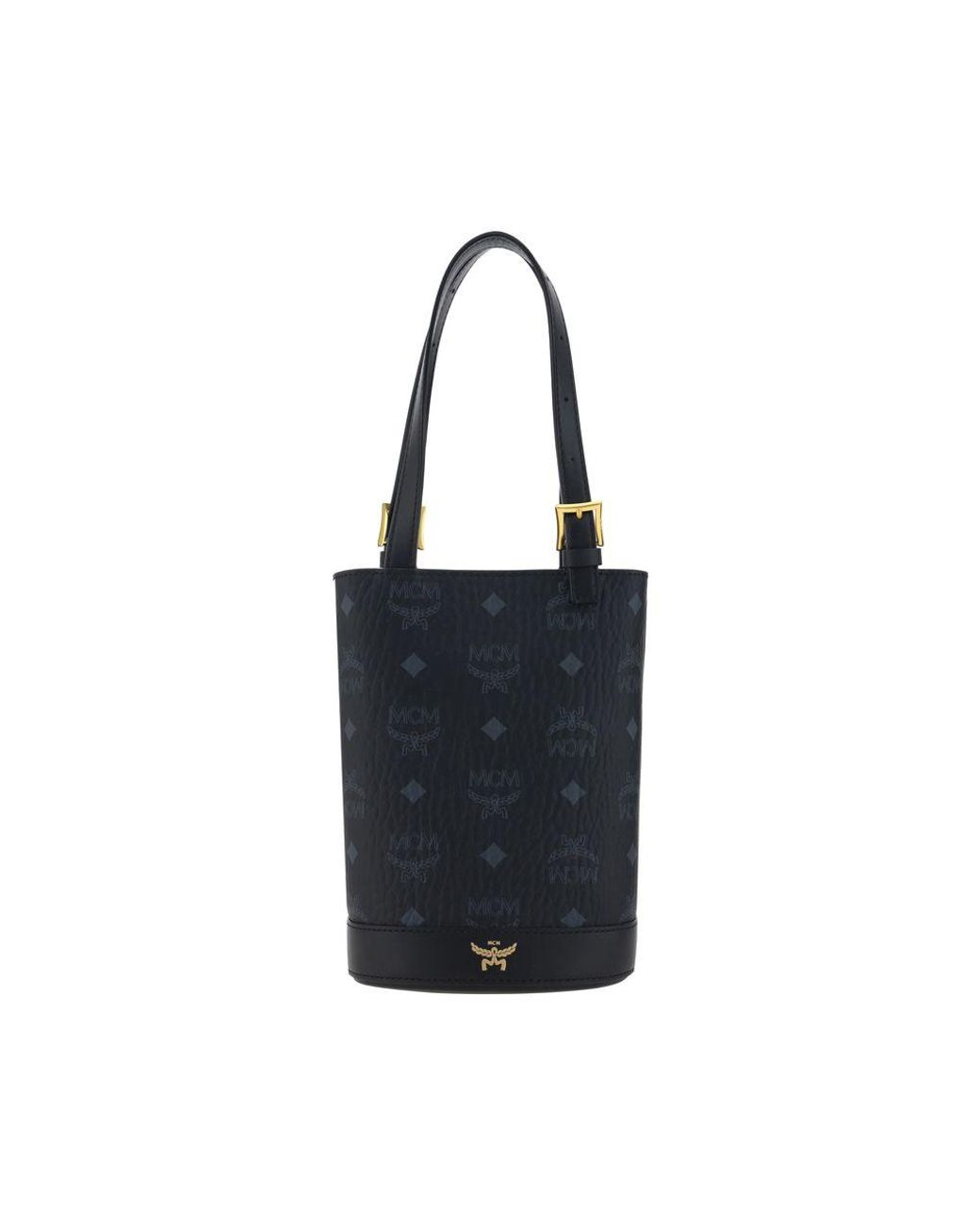 MCM Aren Tote Bucket Bag in Black | Lyst UK