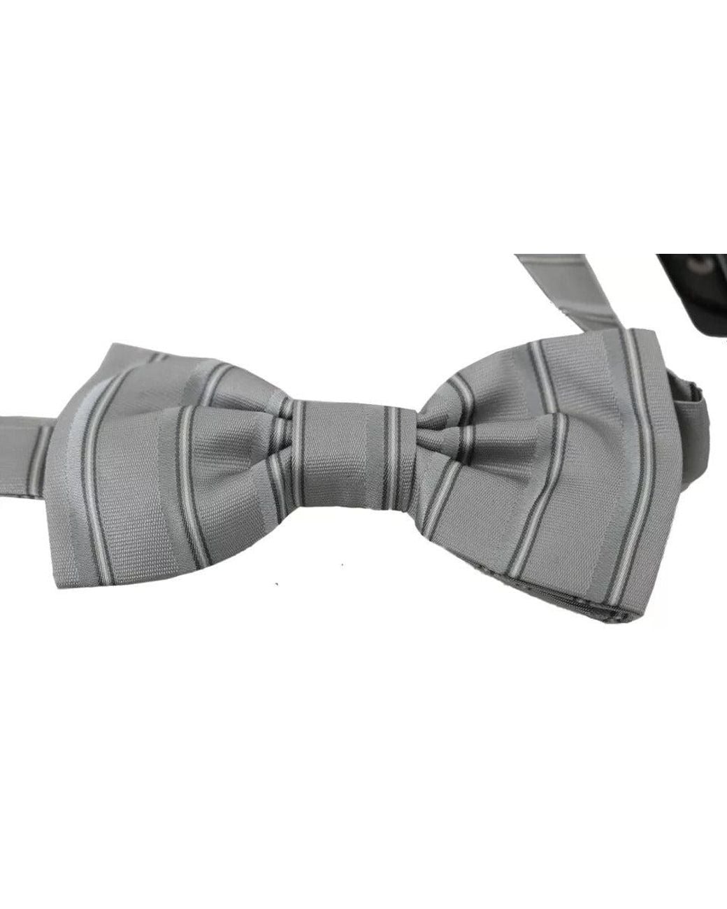 Dolce & Gabbana Light Lining Adjustable Neck Butterfly Bow Tie in Grey ...