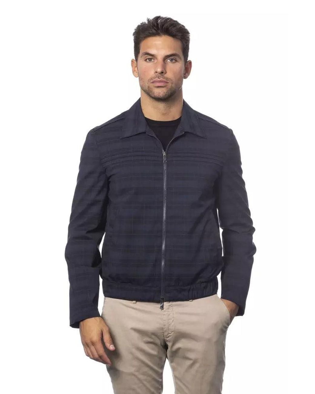 Verri Wool Jacket in Blue for Men | Lyst